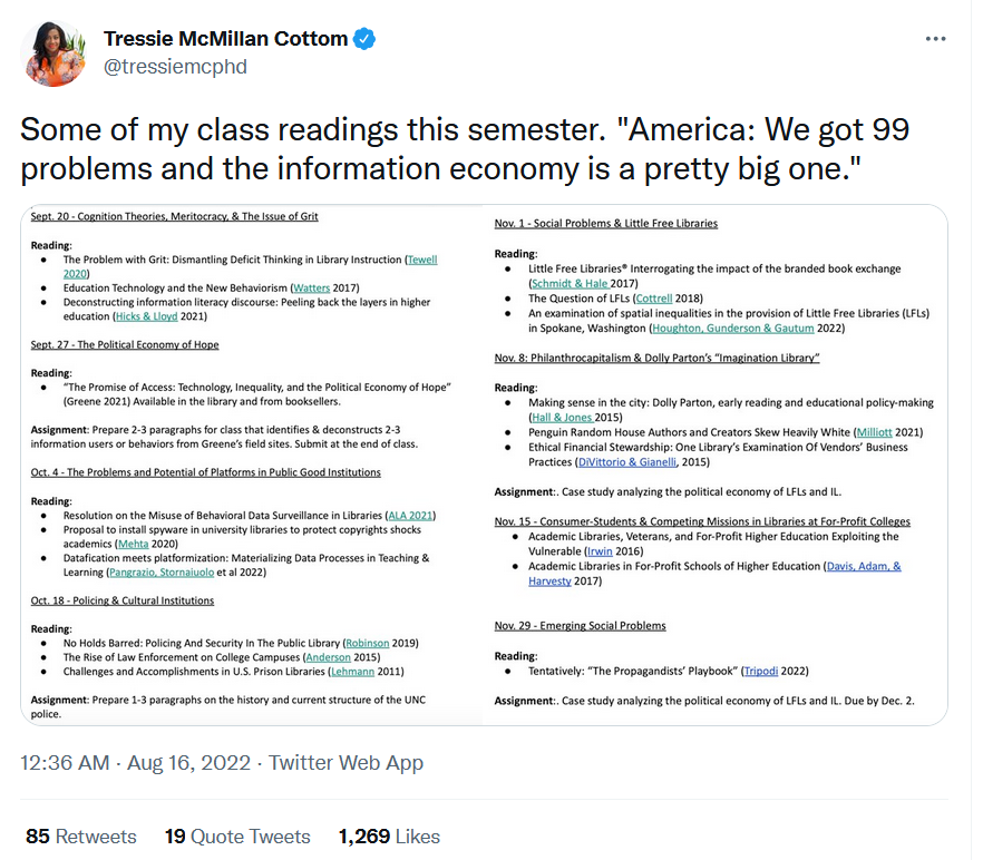 Weeknote 33 – Librarian of Things